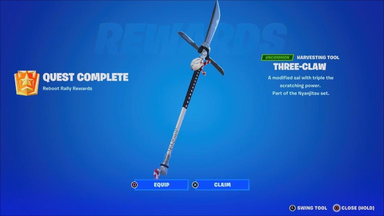 FREE Three-Claw Pickaxe from Reboot Rally UNLOCKED! Did you get it ...