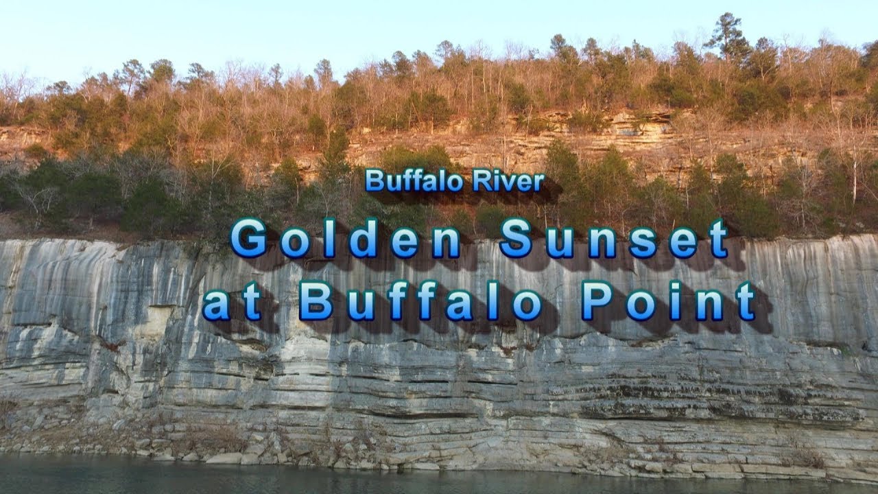 Buffalo River, Golden Sunset at Buffalo Point (Elevated Video) - YouTube