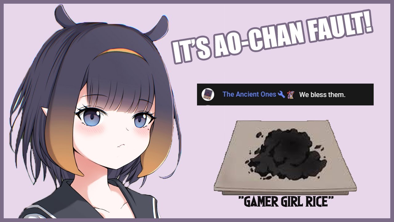 Ina Makes CURSED Rice and Blames AO-Chan Instead - YouTube