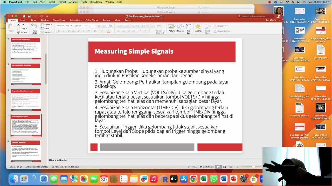 video tutorial praktek osiloskop - YouTube