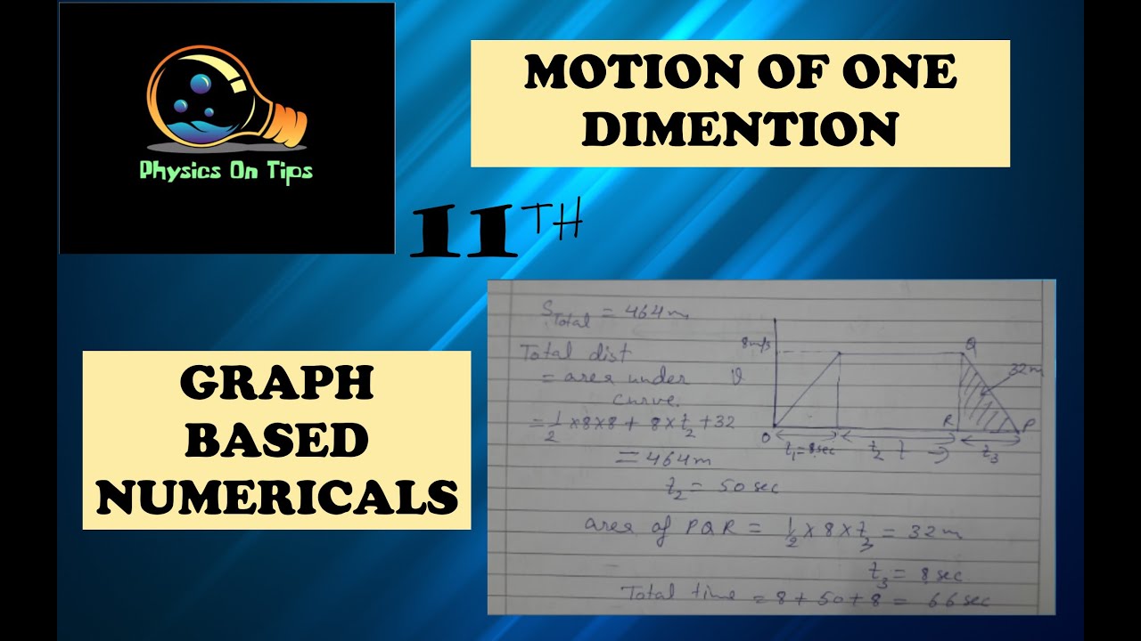 XI PHYSICS CH 3:-(PART 8)GRAPH BASED NUMERICALS - YouTube