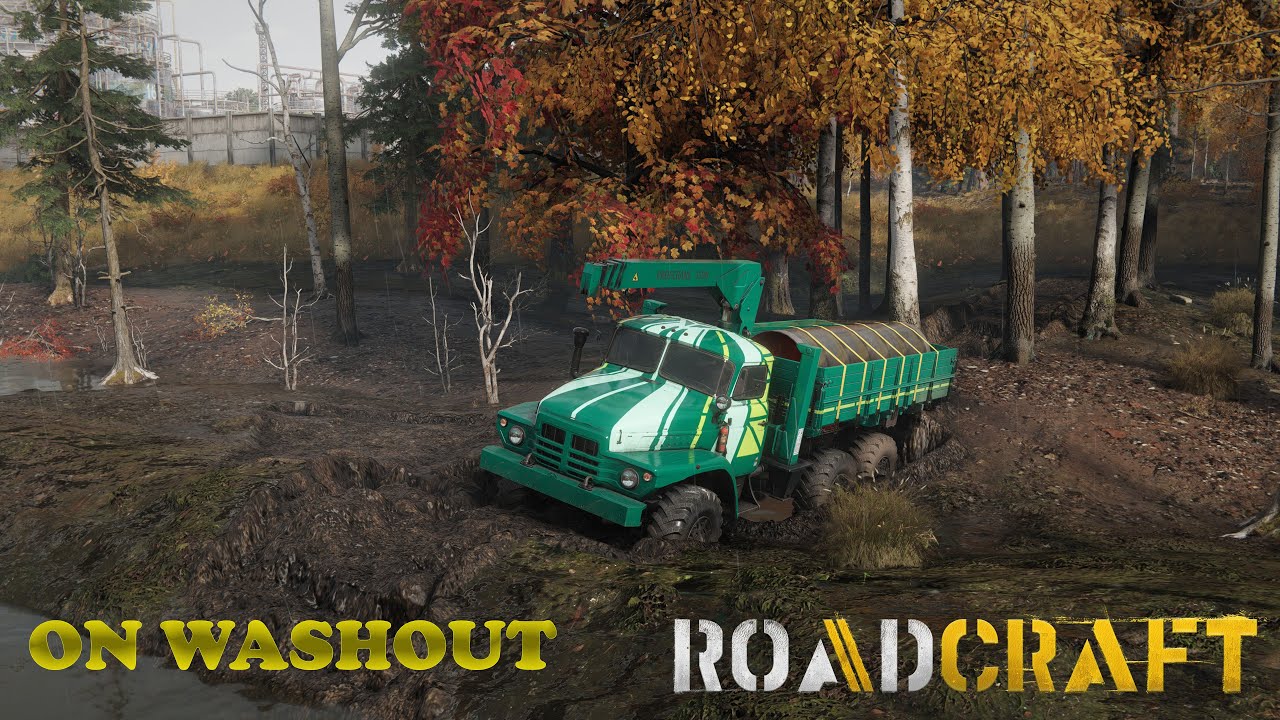 RoadCraft On the Washout map nearing the end - YouTube
