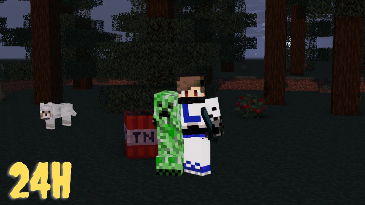 Das LEBEN eines Creepers in Minecraft😱👀 24H Ein Creeper sein🔥 ...