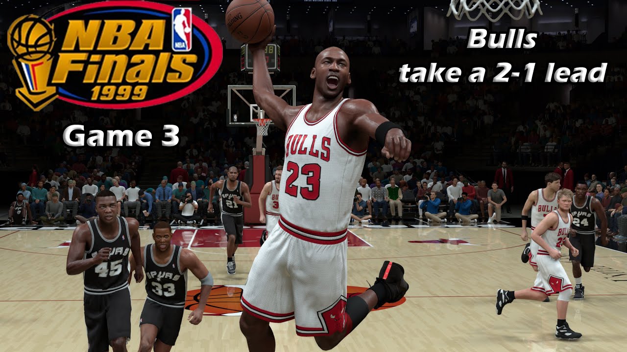 1999 NBA Finals. MJ scores 40 in Game 3 vs. the Spurs to take a 2-1 ...