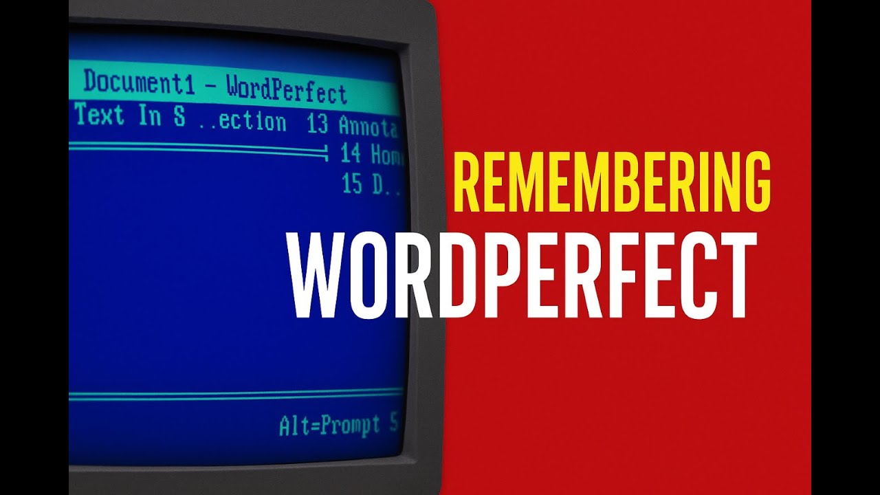 Remembering WordPerfect — The Software That Defined an Era - YouTube