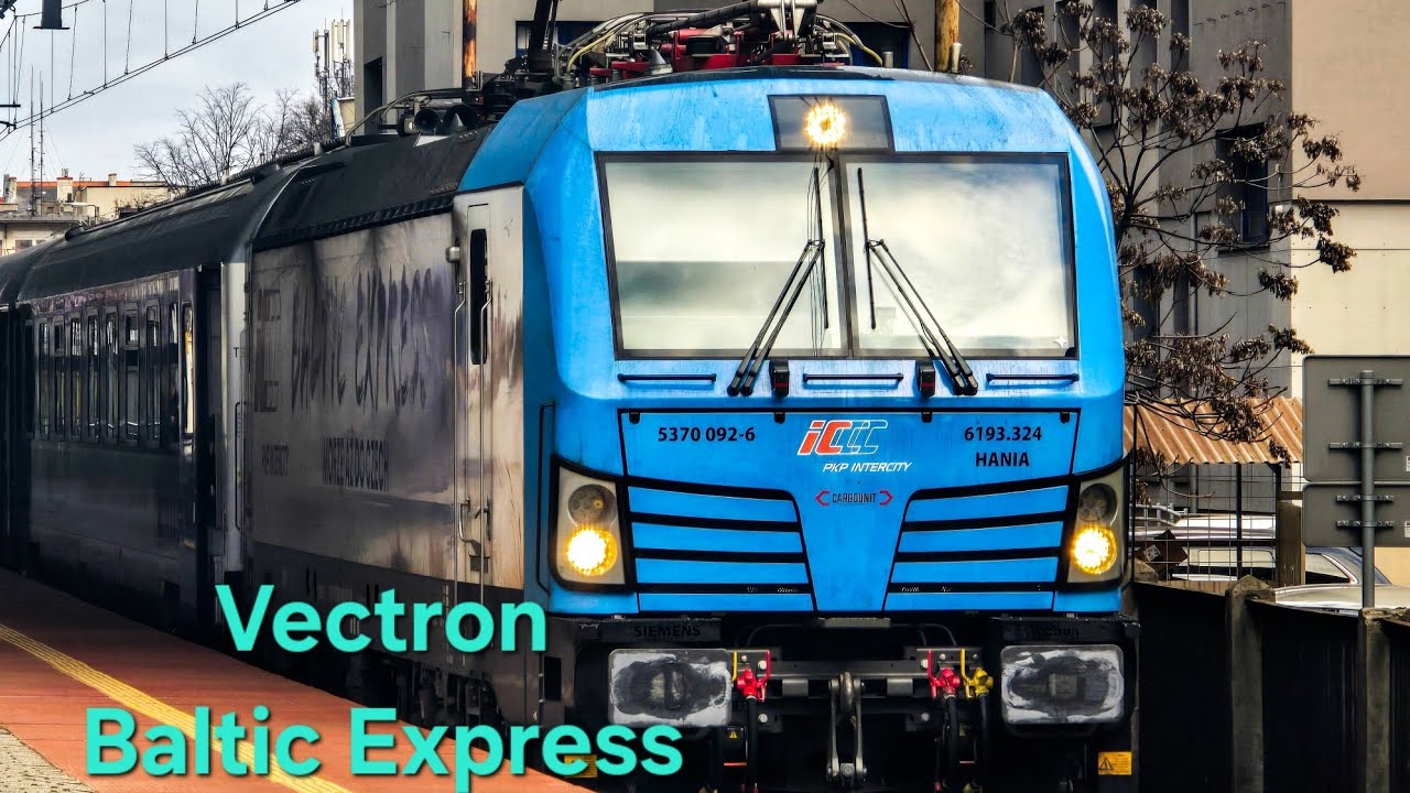 Vectron Baltic Express odjazd z Katowic - YouTube