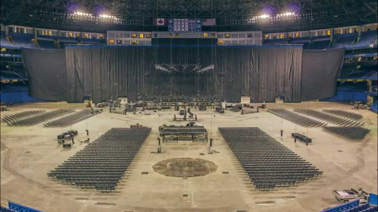 Sandy Audio Visual Timelapse Video of Load-in Load-out at Rogers Centre ...