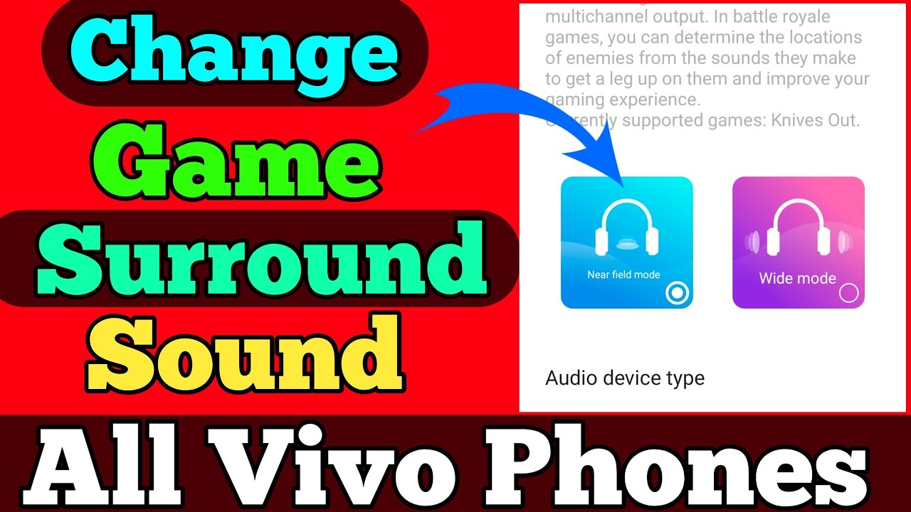 How to Change Game Surround Sound In Vivo | Vivo Me Game Surround Sound ...