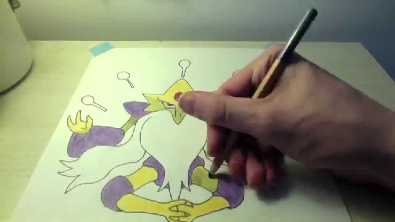 Drawing all the Mega Pokémon: Part 7 Mega Alakazam - YouTube