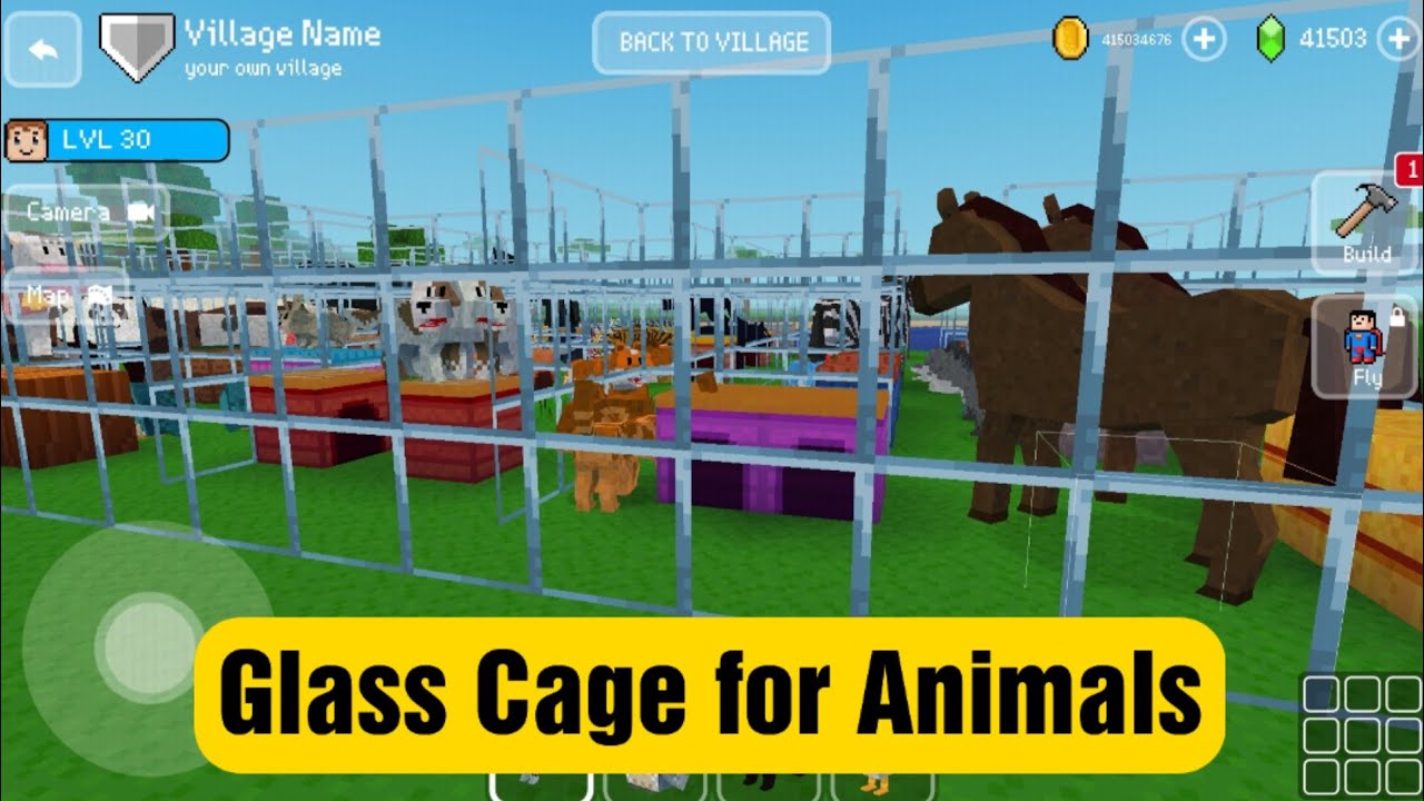 Glass Cage for Animals - Block Craft 3d: Building Simulator Games for ...