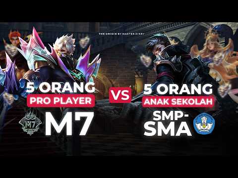 5 ANAK SEKOLAH SMP SMA vs PRO PLAYER M7 - TOP UP DI KUILMASTER.COM