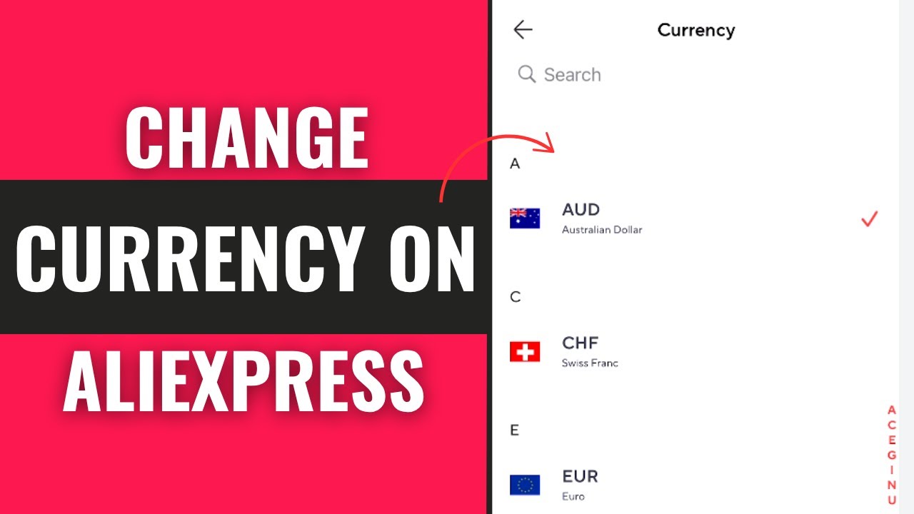 How To Change Currency On AliExpress - YouTube