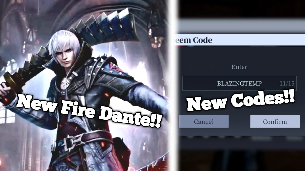 New Fire Blazing Tempest Dante!!! New codes!!! Devil May Cry: Peak of Combat - YouTube