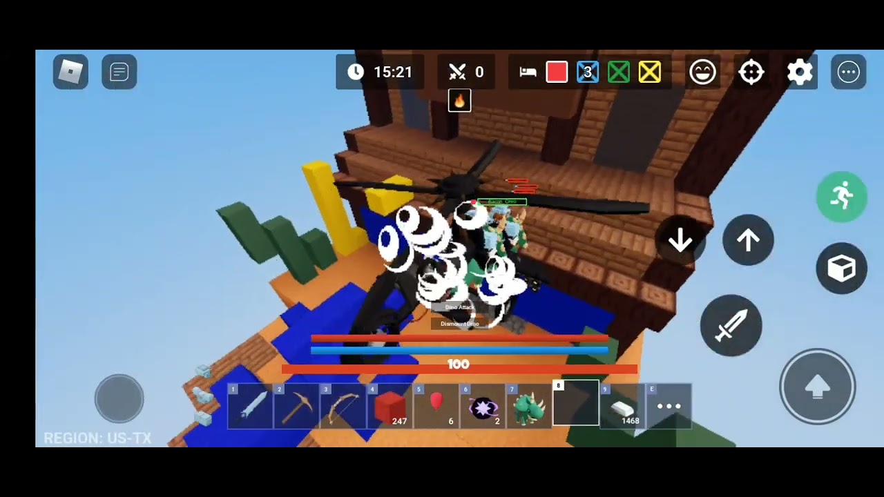 trying the new attack helicopter (roblox bedwars) - YouTube
