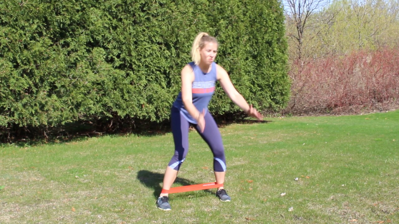 Side Steps with Bands - YouTube