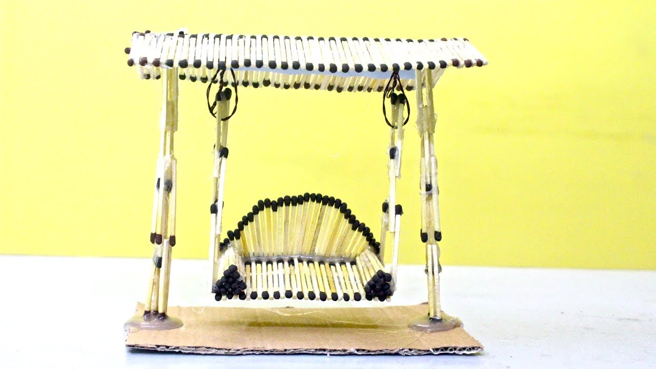 How to Make Miniature Swing - Miniature Art & Craft Idea With ...