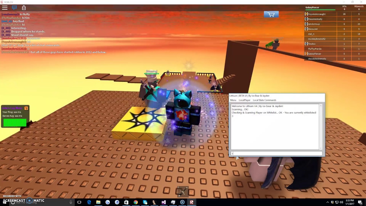 Project Icefall/Lithium Showcase V5/V6 Exploit: ROBLOX - YouTube
