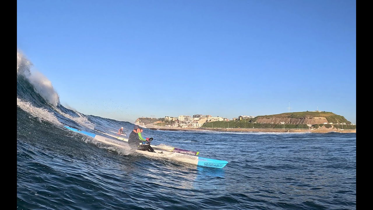 Big Wednesday, Beast waves at Nobbys - YouTube