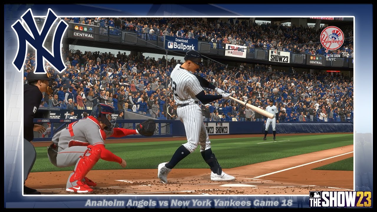 MLB THE SHOW 23 - Anaheim Angels vs New York Yankees Game 18 - YouTube