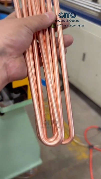 Copper Tube Hairpin Bending For Heat Exchanger Coils #machine #hvac - YouTube