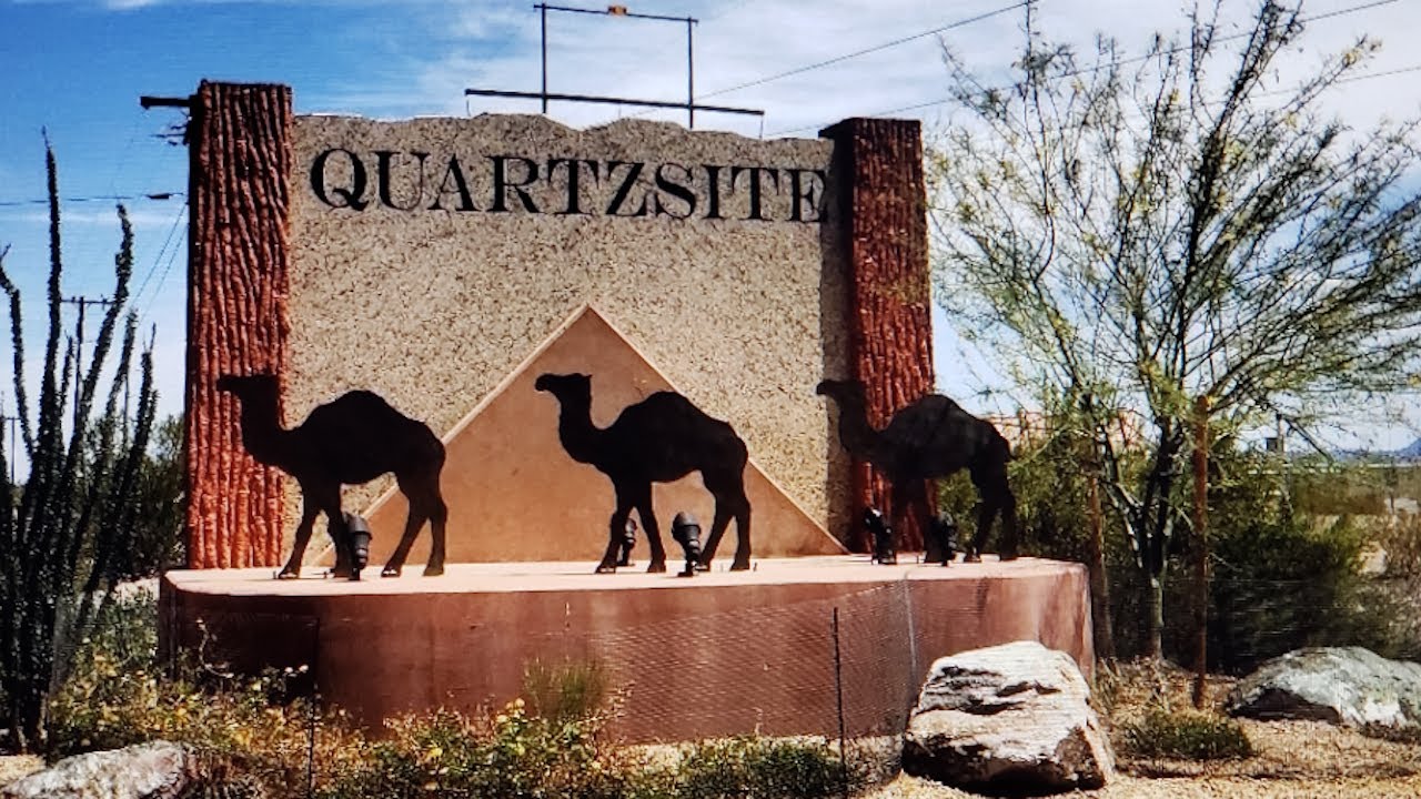 Our Journey to Quartzsite and some Town Attractions - YouTube