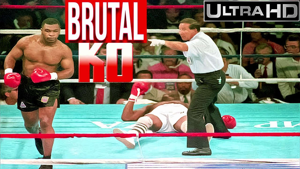 Mike Tyson Destroy Michael Spinks With A Brutal KNOCKOUT Combo ...