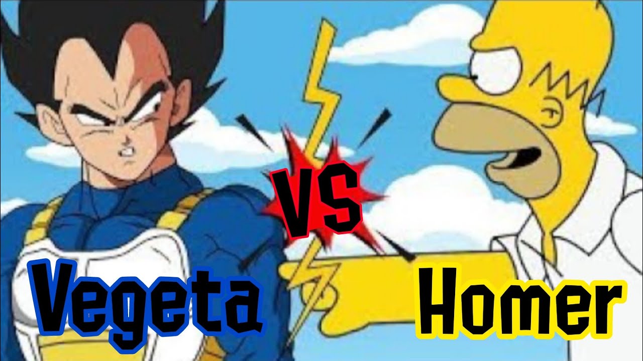 VEGETA VS HOMER SIMPSON 🔥 PARODIA DOBLAJE ESPAÑOL - YouTube