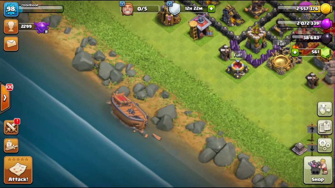 Revealed how to use boats in coc (Clash of Clans) - YouTube