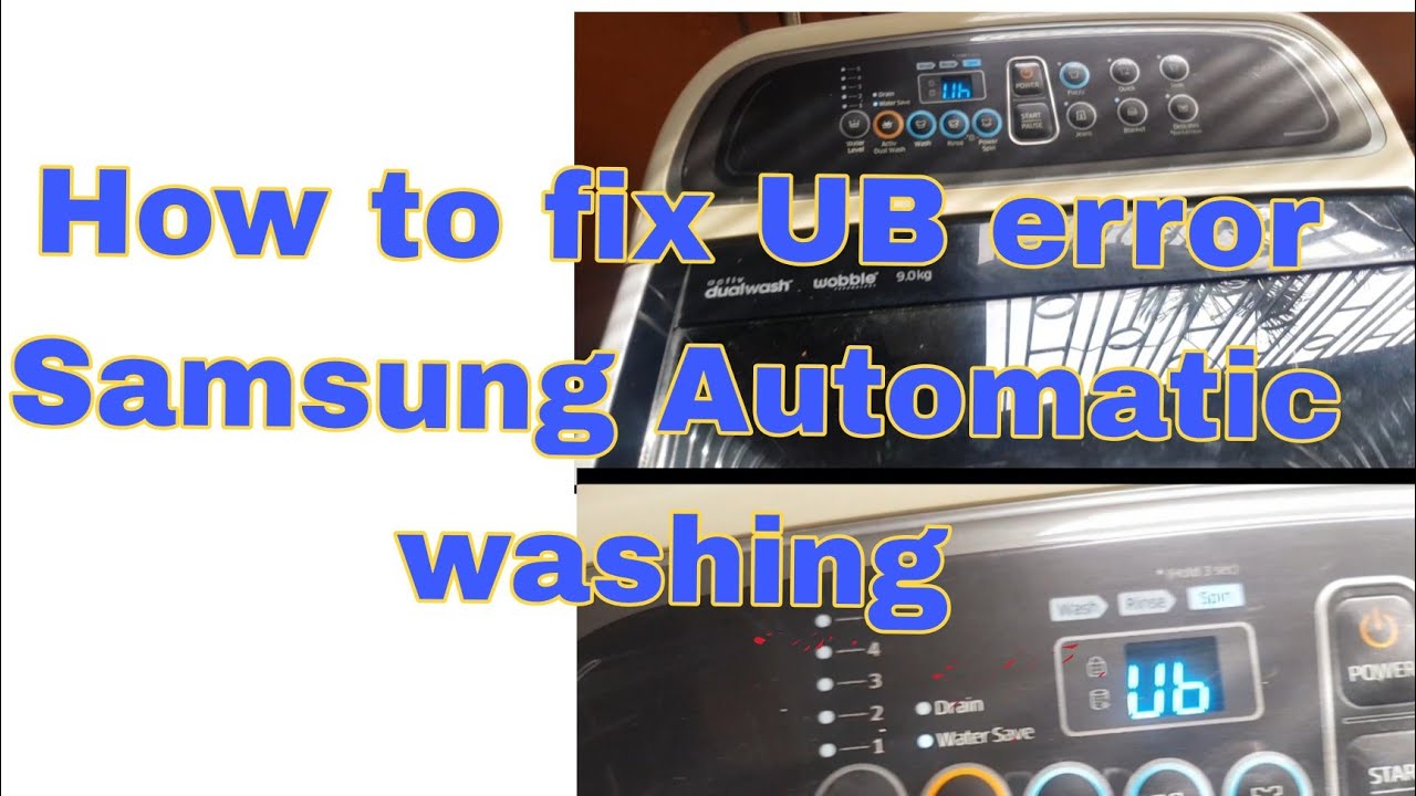 UB error for Samsung Wobble how to repair - YouTube