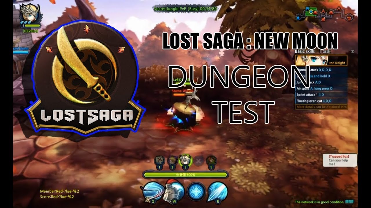 Lost Saga New Moon : Dungeon Test - YouTube