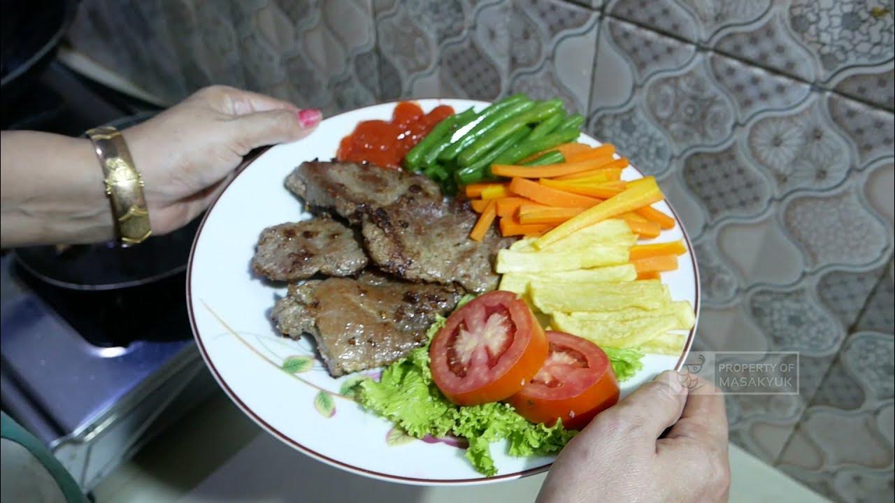 Cara Membuat Steak Daging Sapi Rumahan Youtube