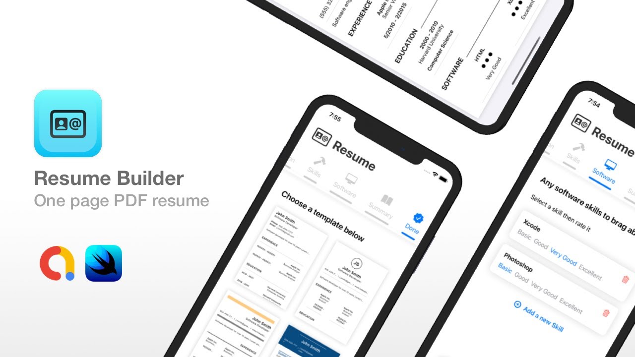 Resume Builder How To Build A Resume SwiftUI Source Code Export PDF From Swift Xcode IOS Resume Builder How To Build A Resume SwiftUI Source Code Export PDF From Swift Xcode IOS