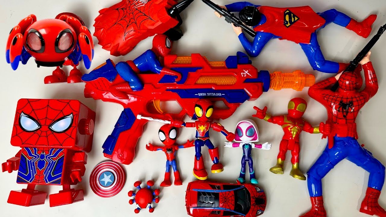 Marvel Spiderman Unboxing Toys Series Review | Spider Man Bow & Arrow ...