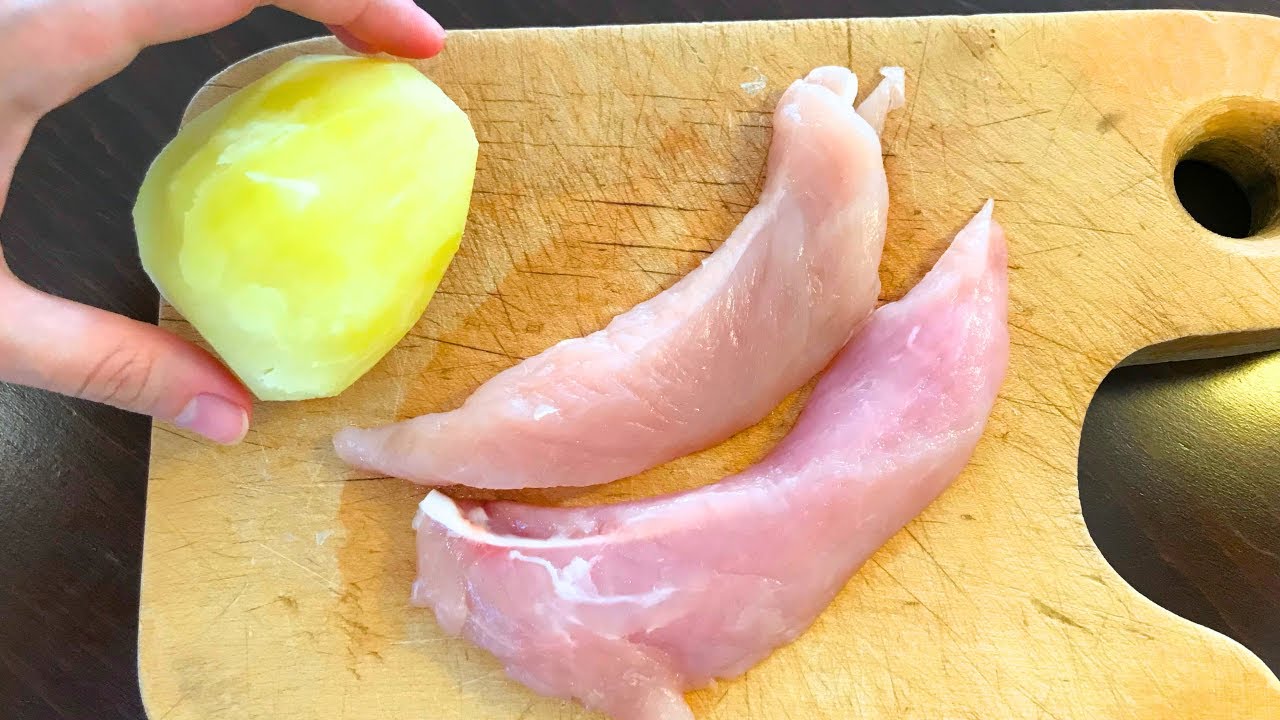 the most delicious and easy chicken fillet recipe with potato: chicken ...