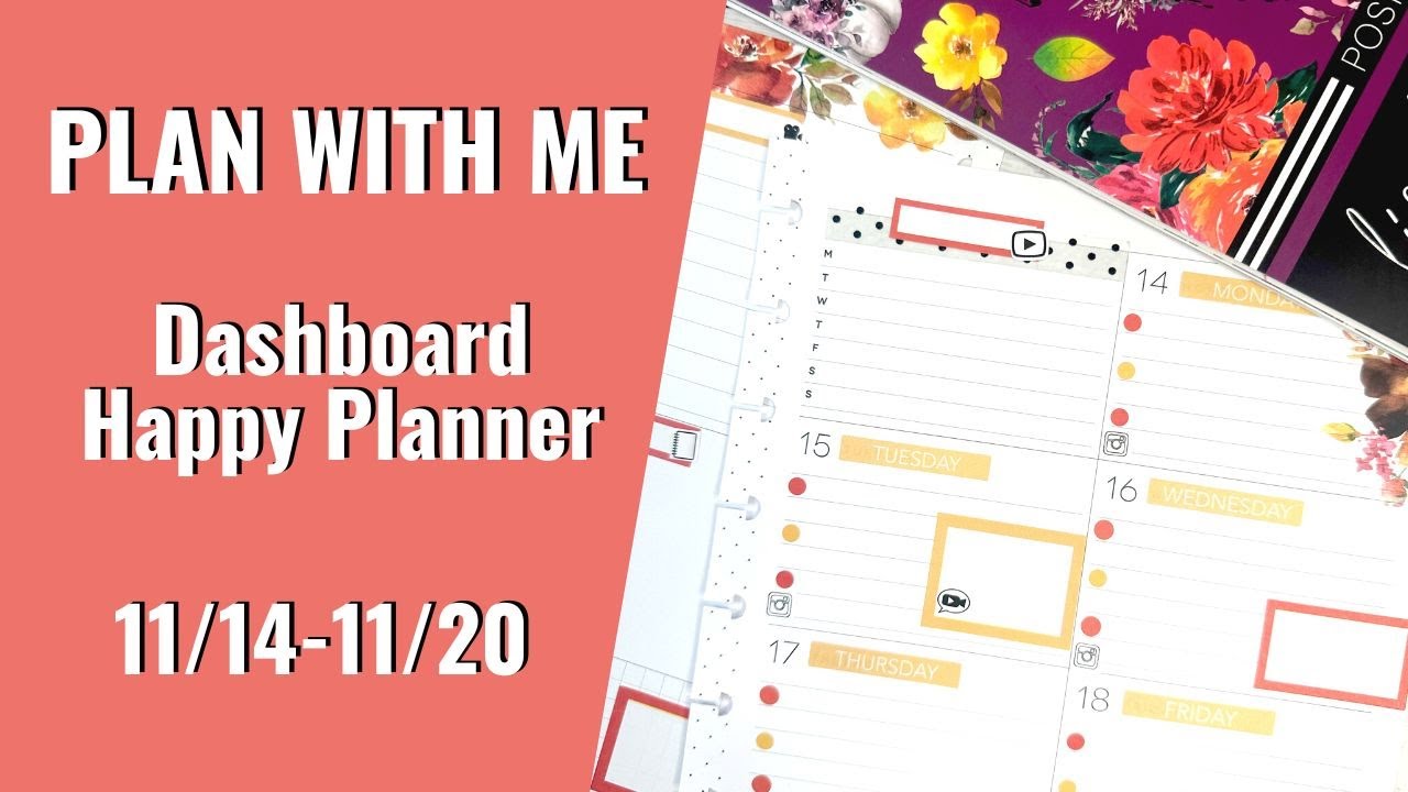 PLAN WITH ME | DASHBOARD LAYOUT - YouTube