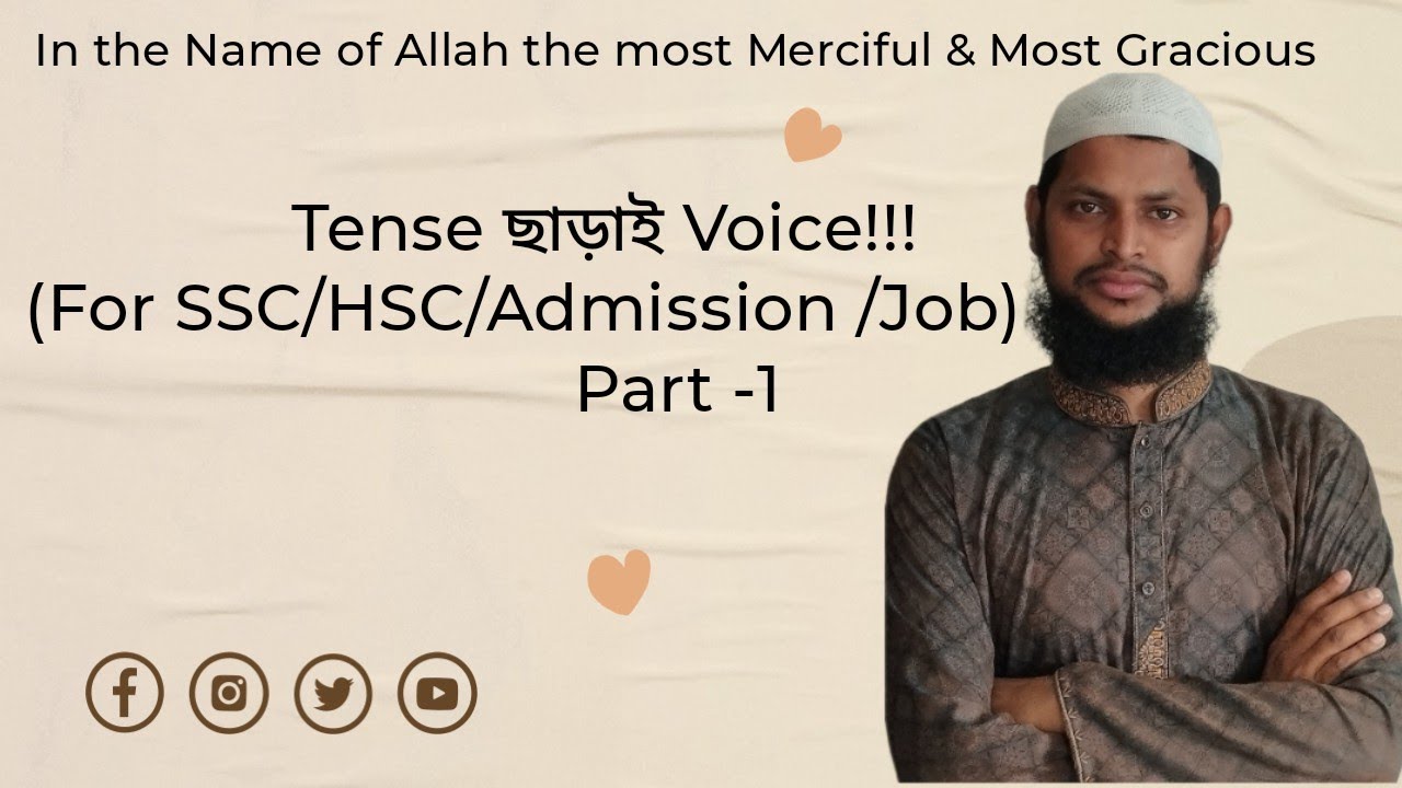 Voice || Part -1 ||Tenseless Voice =Painless Voice!!! MD Ferdous Islam( JU) - YouTube