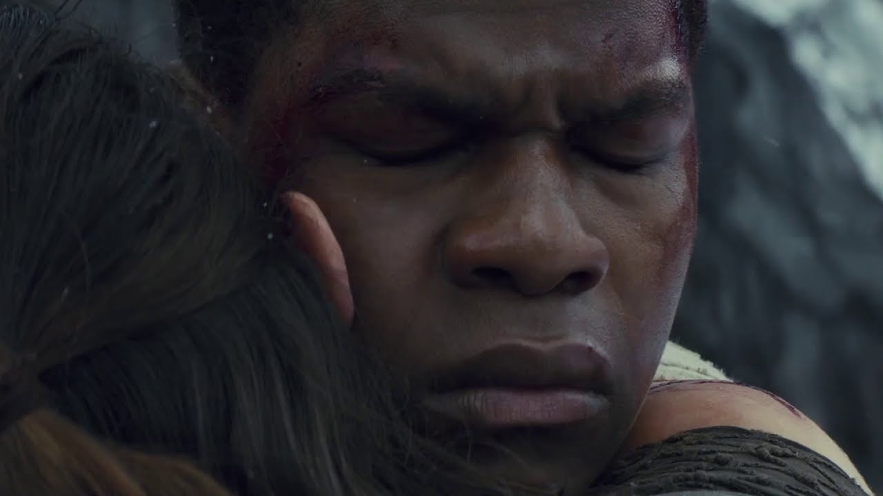 Rey lifts rocks/reunites with Finn scene - Star Wars The Last Jedi ...