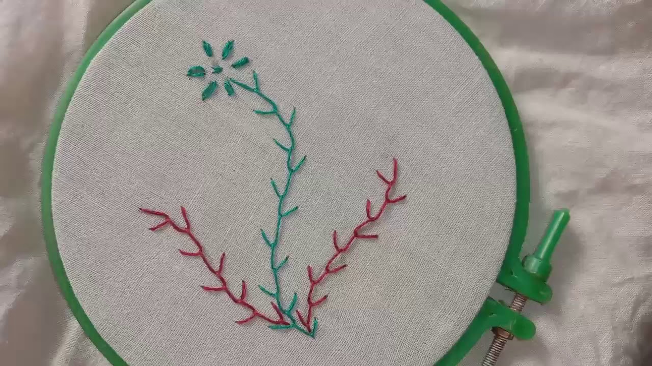 simple Hand embroidery design at home /lockdown activity / easy ...
