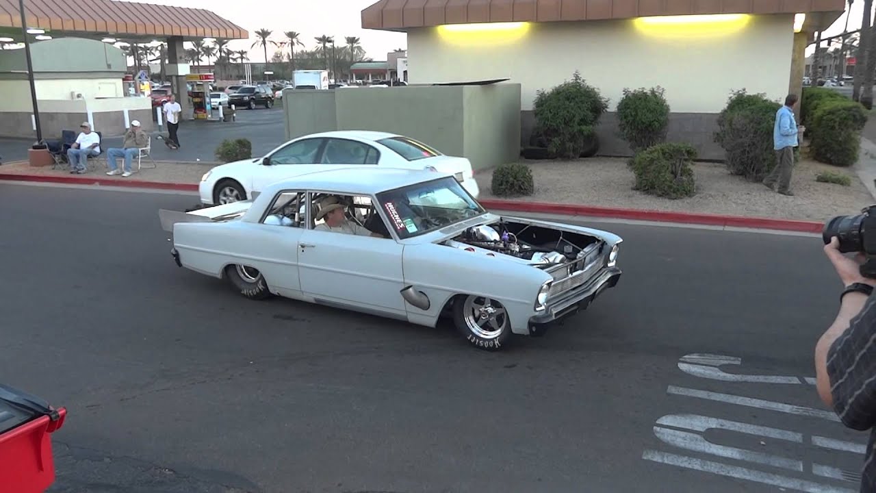 procharged drag car - YouTube