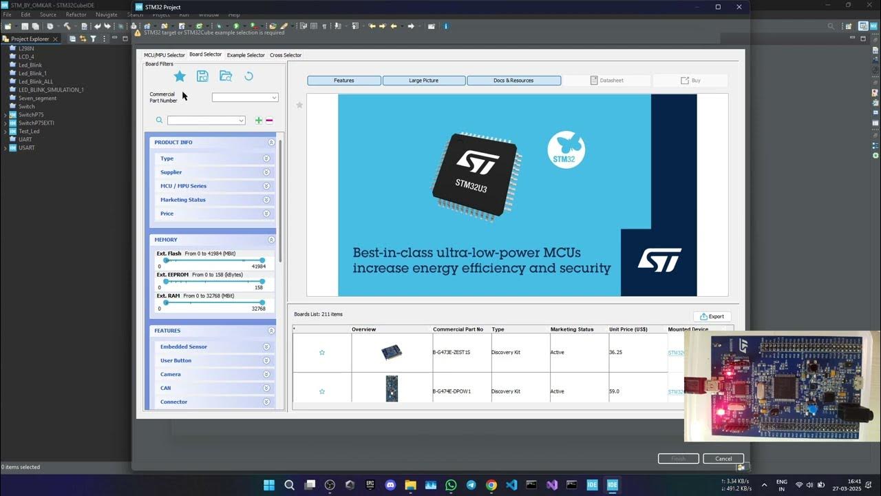 🚀 STM32F407 DISC1 - Blinking LED using HAL GPIO | STM32CubeIDE 🚀 - YouTube