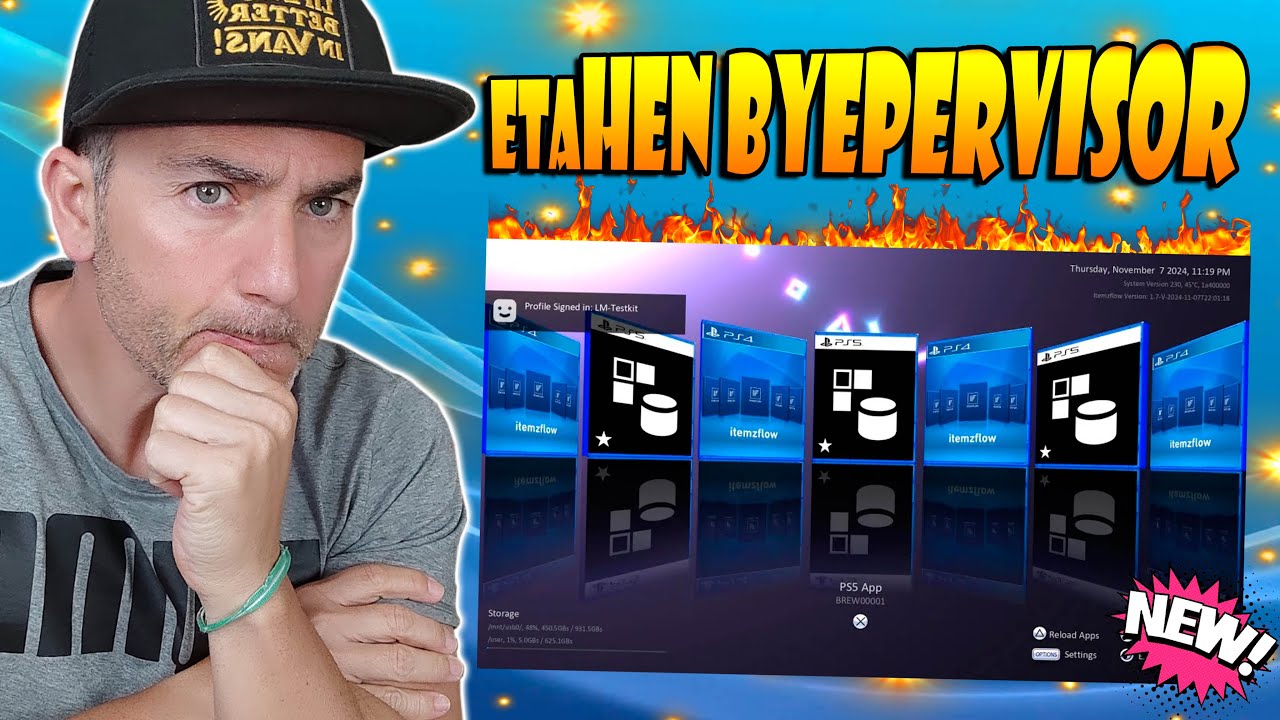 El PACK mas Hacker del momento etaHEn + Byepervisor ya está funcionando, Sistema PS5 2.xx o ...