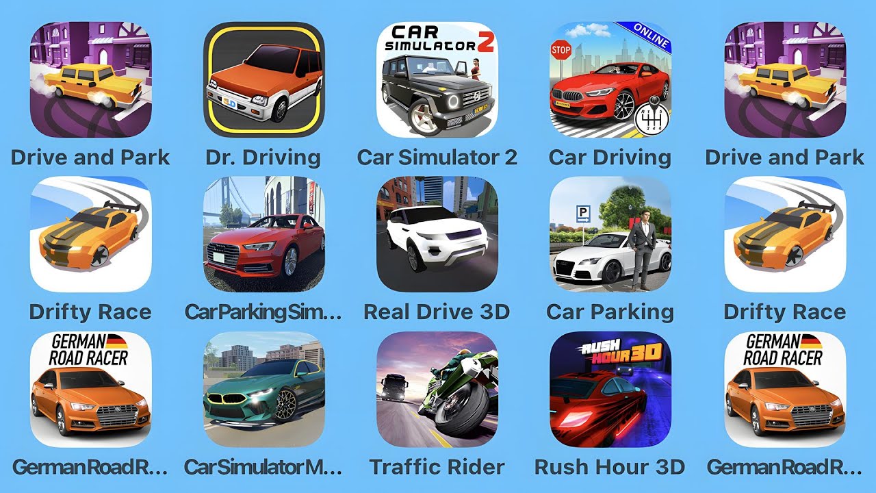 Drive and Park, Dr Driving, Car Simulator 2, Car Driving, Drifty Race ...