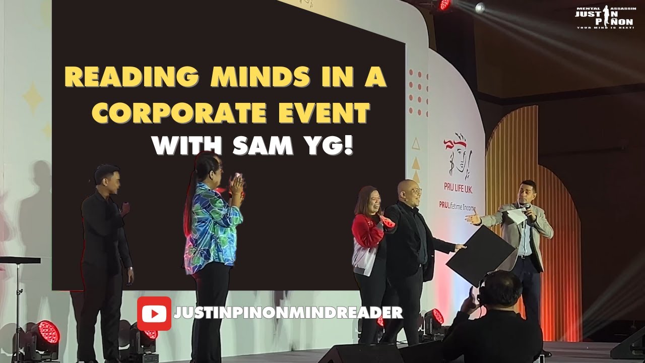 Reading Minds in a Corporate Event with Sam YG | Pru Life | Justin ...