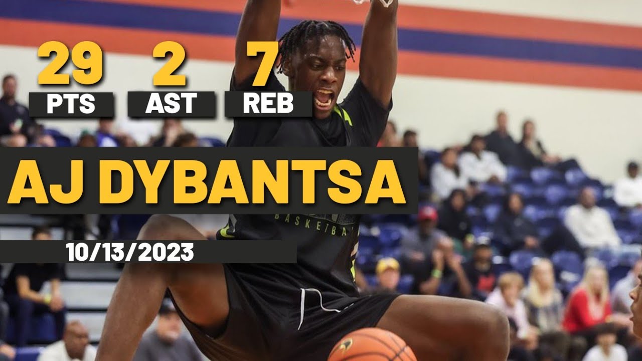 AJ Dybantsa Prolific Prep 29 PTS vs LABC | Club Basketball Top Flight ...