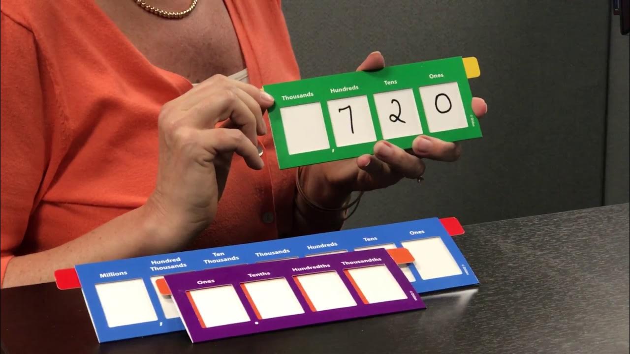 Place Value Sliders - YouTube