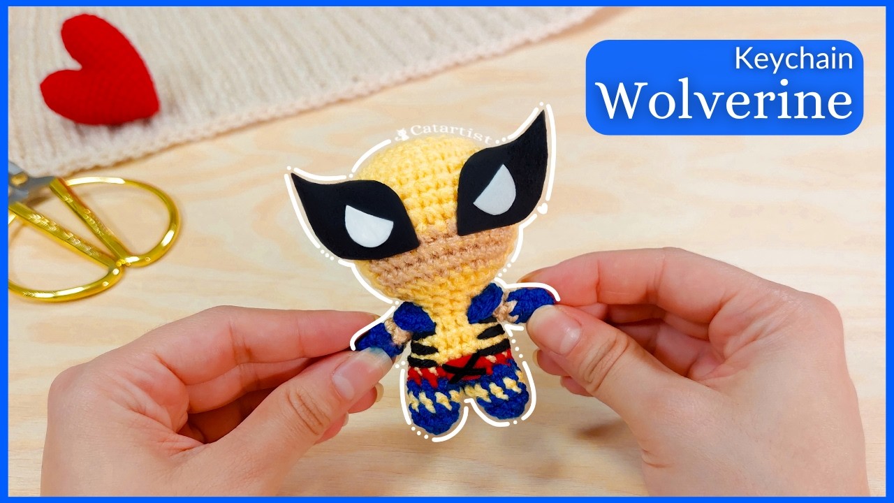 😱🔥 WOLVERINE Amigurumi - Crochet tutorial paso a paso | Marvel ...