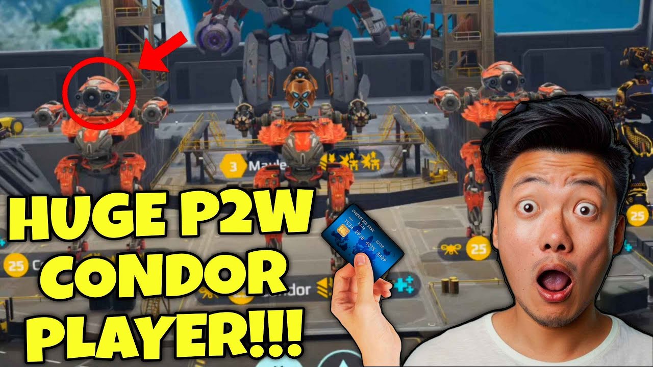 🔴BECOMING A HUGE P2W CONDOR PLAYER!!! - War Robots 10.4 Livestream 🔥 ...