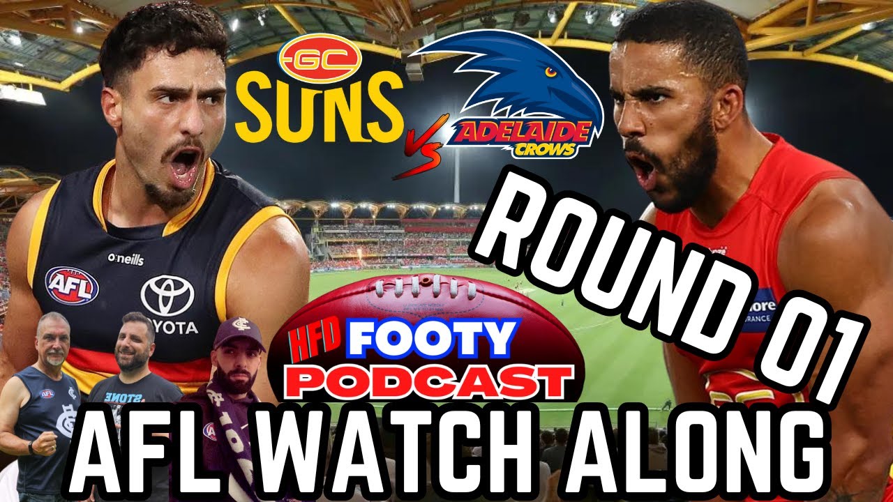 Gold Coast Suns Vs Adelaide Crows Round 01 Afl Live Watch Along