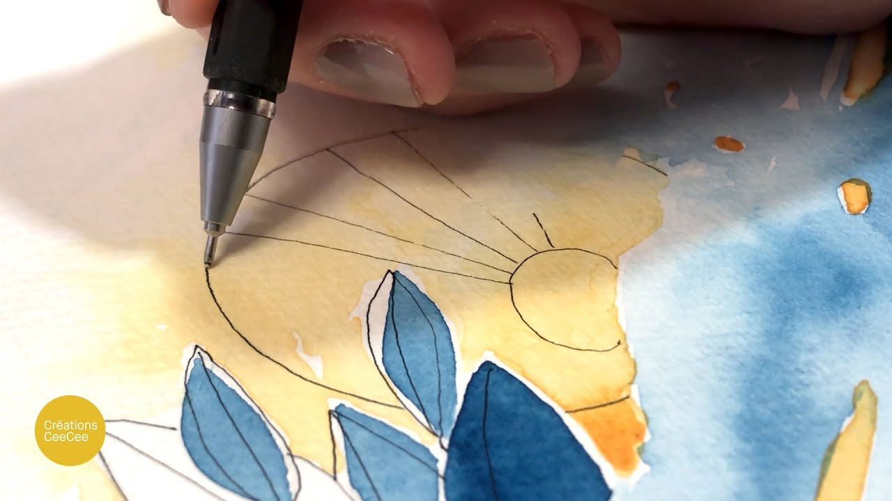 how i changed the look of a watercolor painting by splitting it in two ...