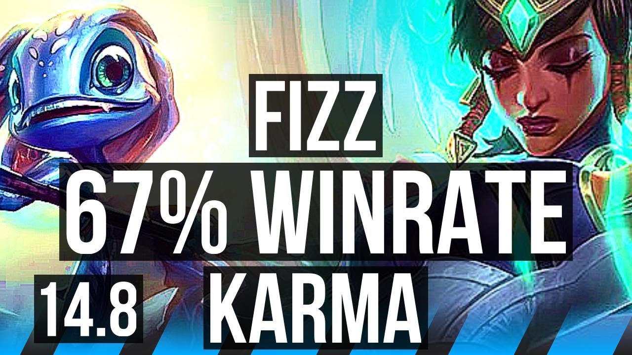 FIZZ vs KARMA (MID) | Quadra, 67% winrate, 6 solo kills, 42k DMG ...